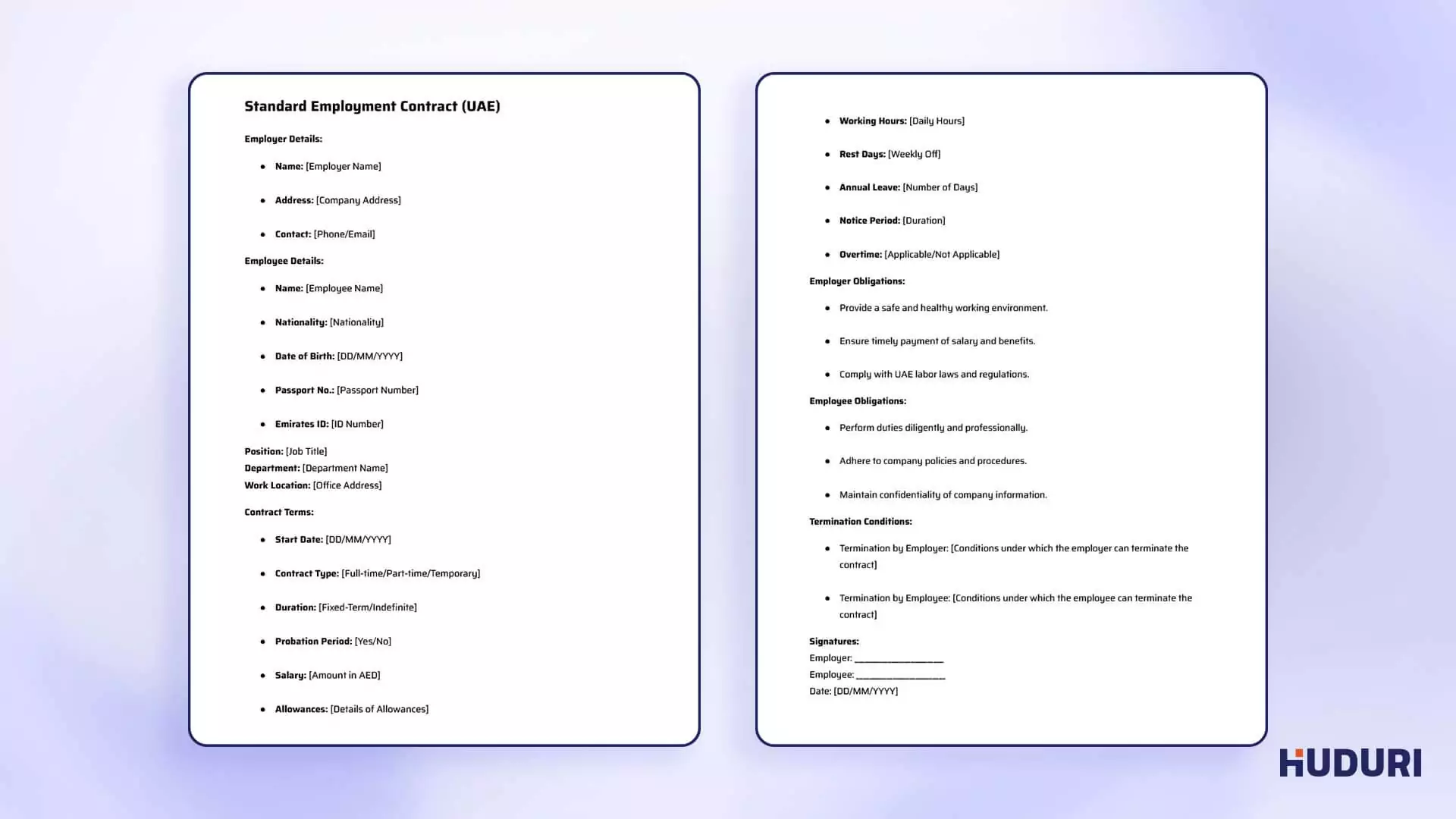 Employment Contract in UAE : Types, Terms and Legal Requirements